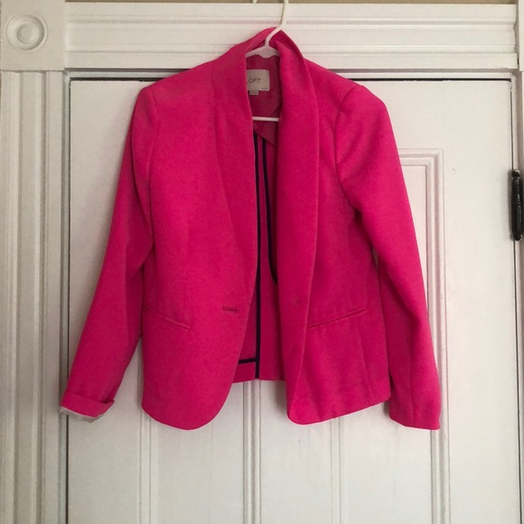 LOFT | Jackets & Coats | Loft Hot Pink Blazer | Poshmark